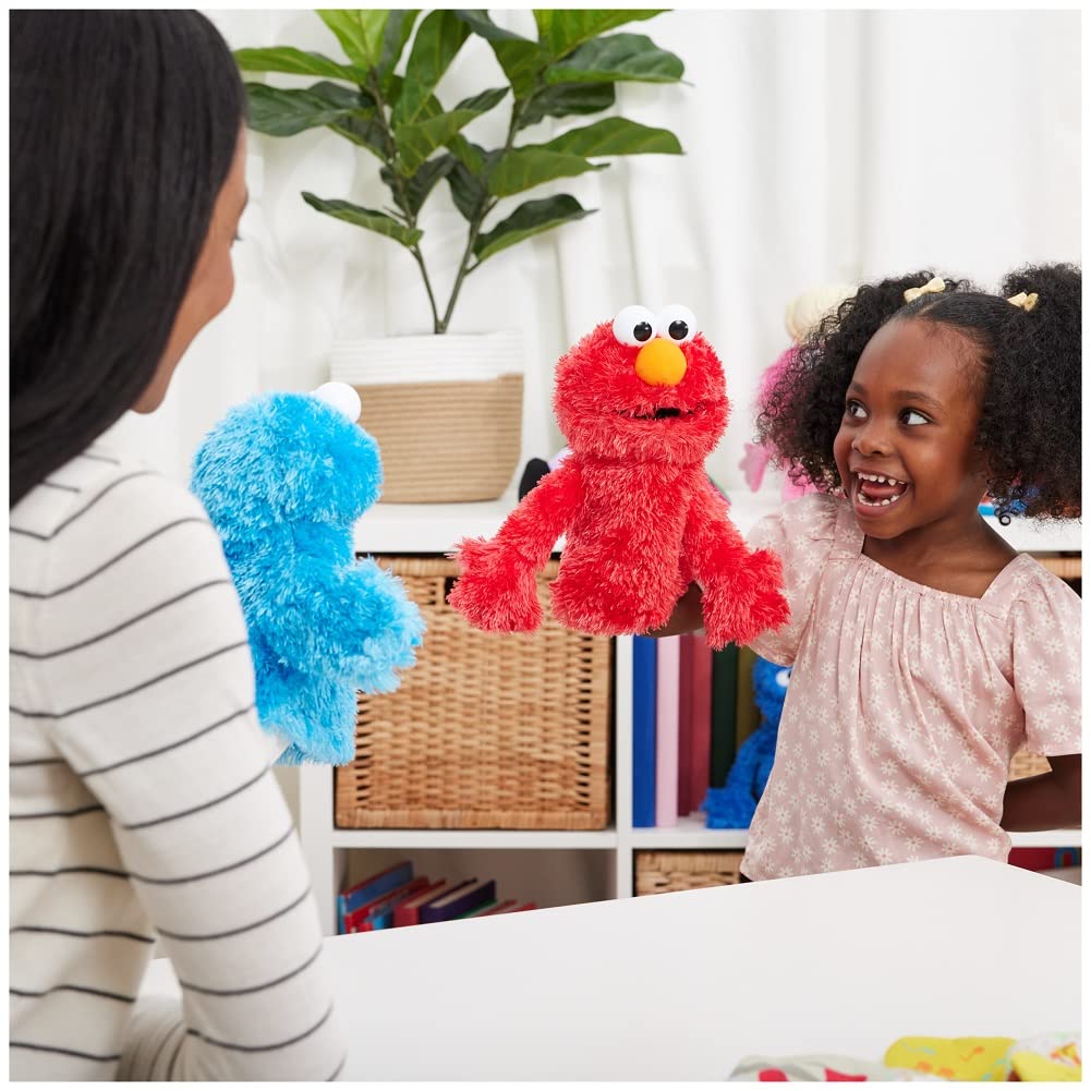GUND Sesame Street Official Cookie Monster Muppet Plush Hand Puppet, Premium Plush Toy for Ages 1 & Up, Blue, 11”