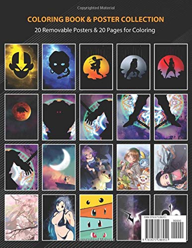 Coloring Book & Poster Collection: Anime And Games Air Anime & Manga