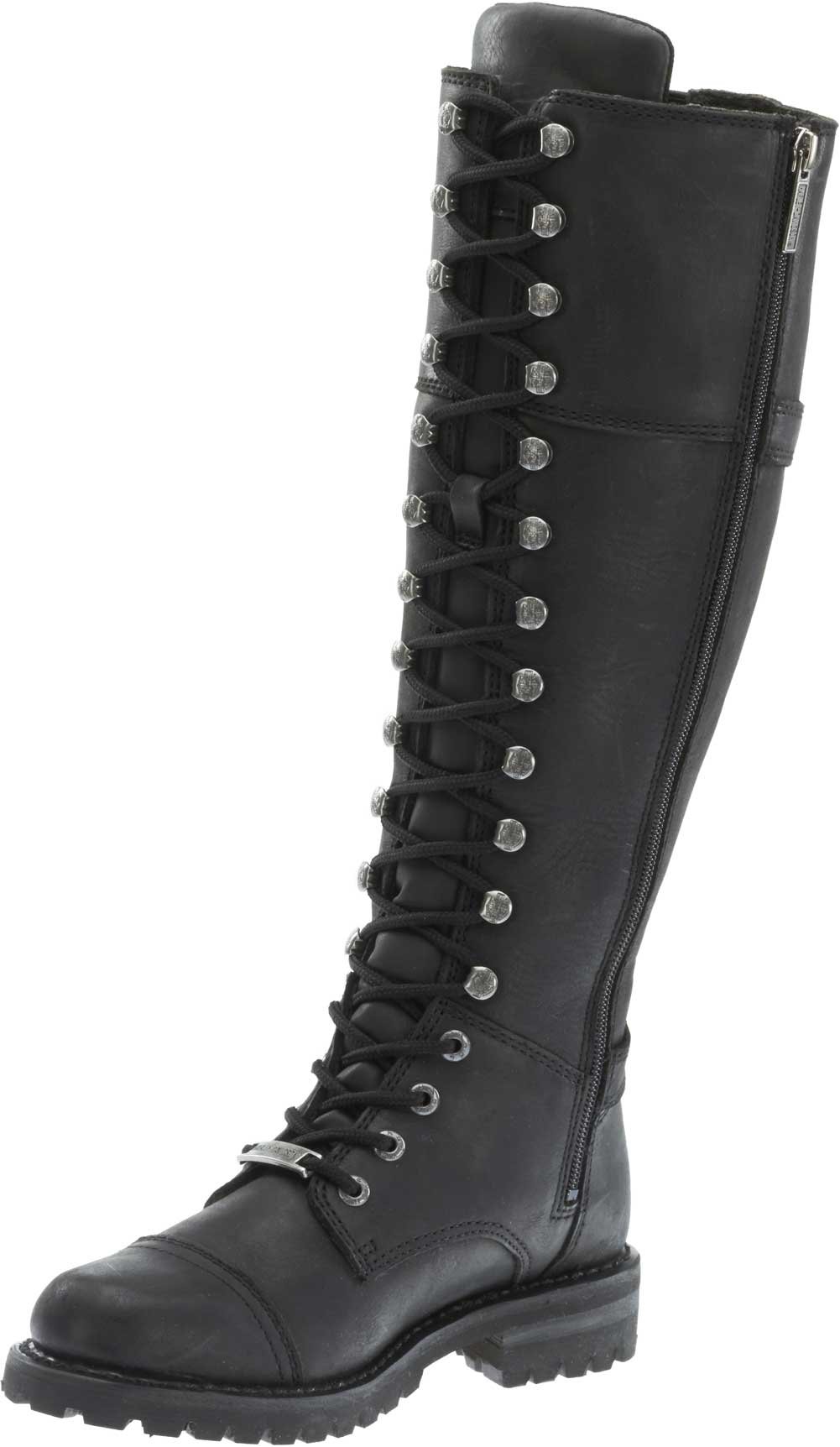 Harley-Davidson Footwear Women's Beechwood Leather Motorcycle Fashion Boot, Black, 10