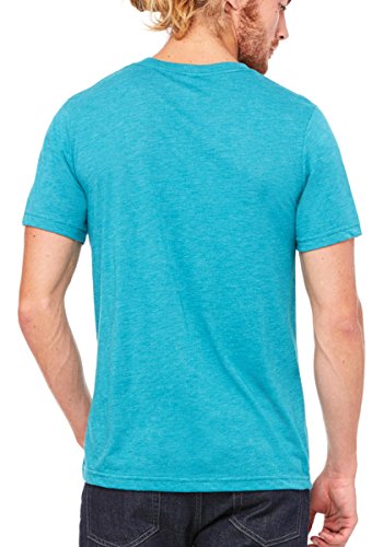 BELLA+CANVAS 3415 Unisex Triblend Short Sleeve V-Neck Tee - Green Triblend44; Large