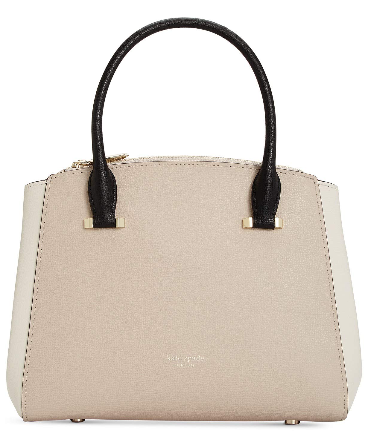 kate spade new york Sydney Double Zip Leather Satchel, Tusk Multi