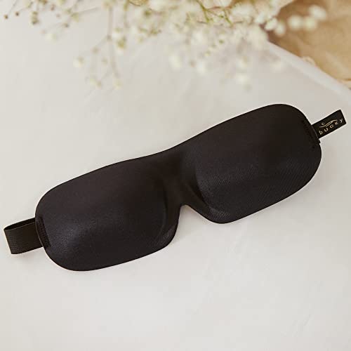 Bucky 40 Blinks No Pressure Solid Eye Mask for Sleep & Travel, Black, One Size