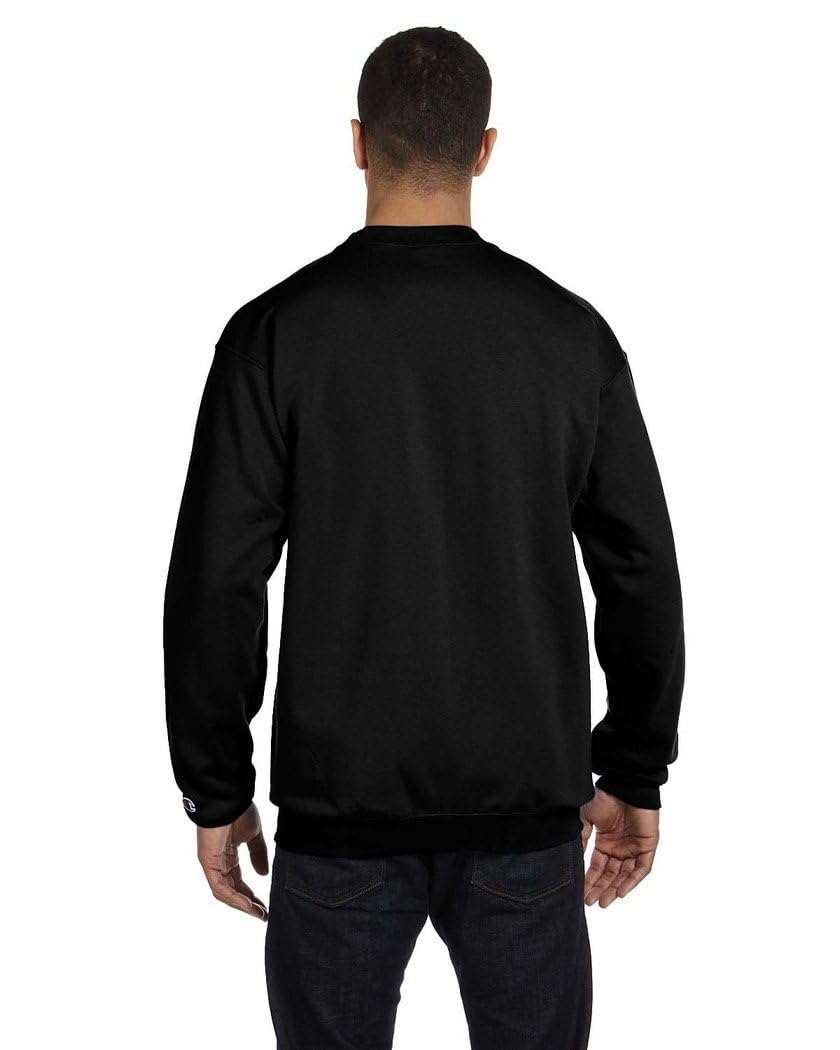 Champion Adult 50/50 Crewneck Sweatshirt, Black - Size 3X-Large