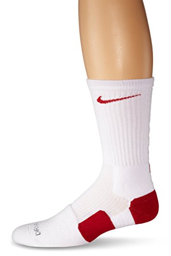 Nike Elite Basketball Crew (L) Mens Style: SX3693-160 Size: XL 8-12 White(Varsity) Red MENS