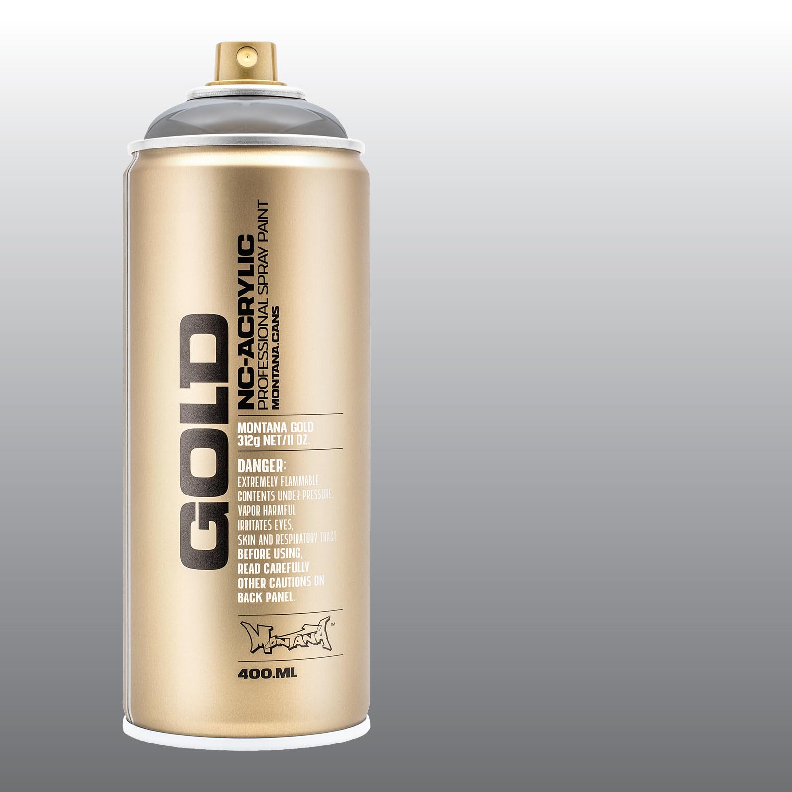 Montana Cans Montana GOLD 400 ml Color, Transparent Black Spray Paint, MXG-T9000, 13.53 Fl Oz (Pack of 1)