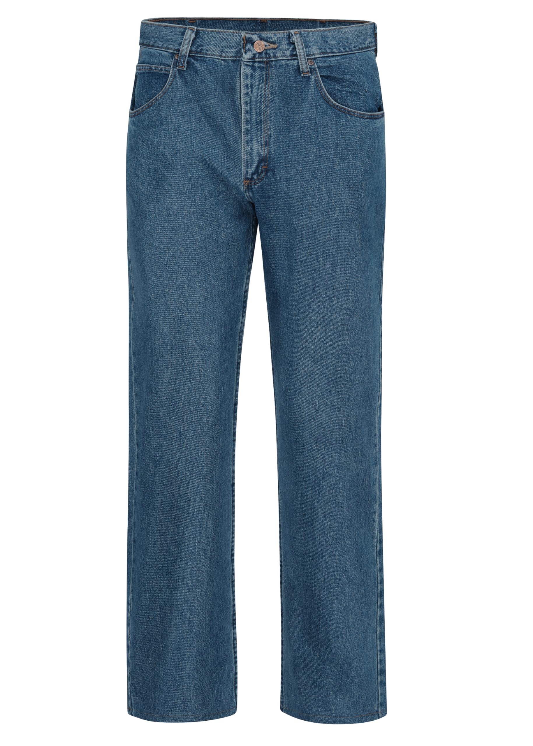 Red Kap Men's Relaxed Fit Jean, Stonewash, 32x32