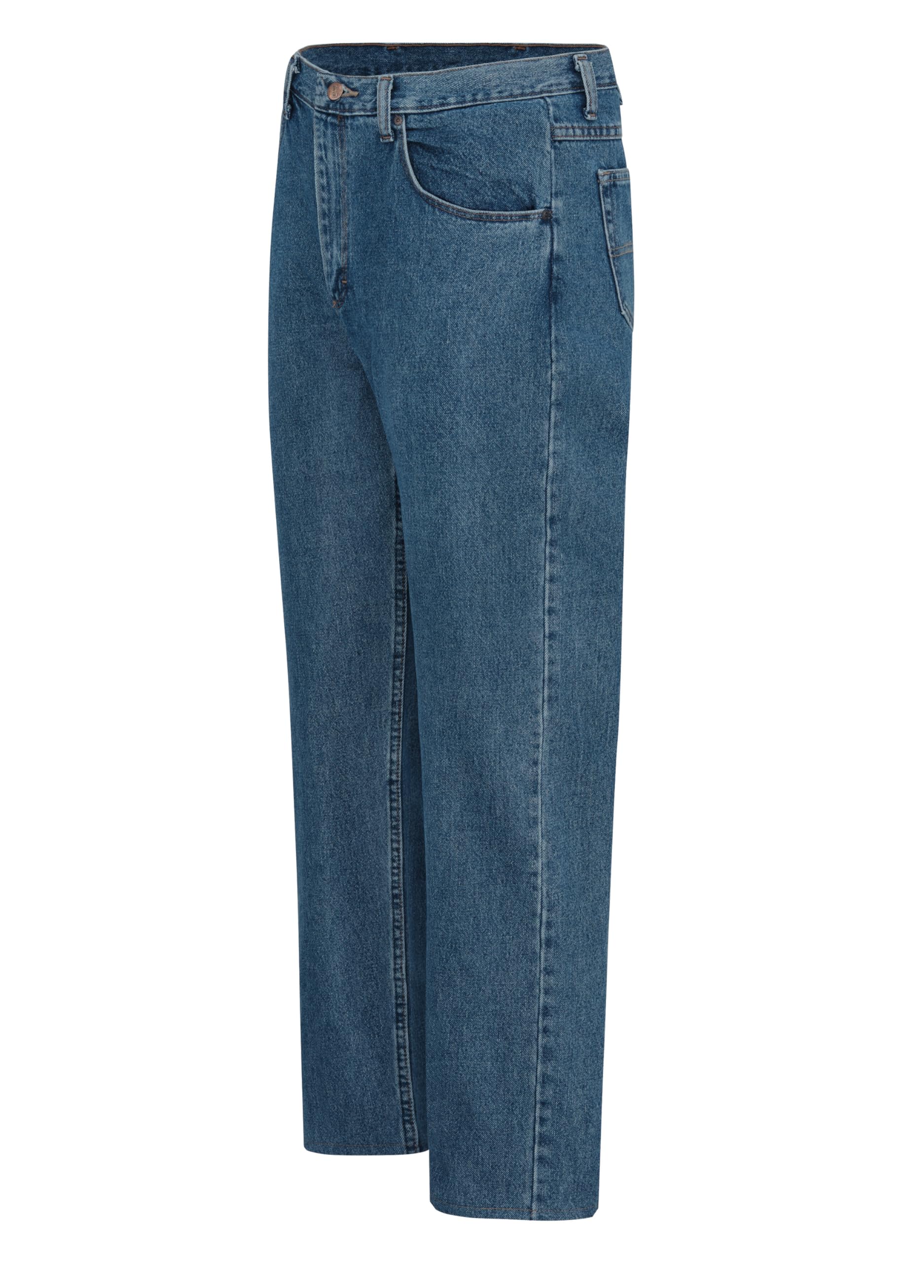 Red Kap Men's Relaxed Fit Jean, Stonewash, 32x32