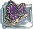 Clearly Charming Febuary Butterfly Birth Month Italian Charm