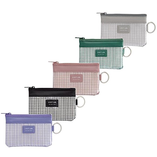 LIHITLAB Travel Case, Mesh, 5.6 x 3.7 inches, Sea-Green (F234-Sea-Green)