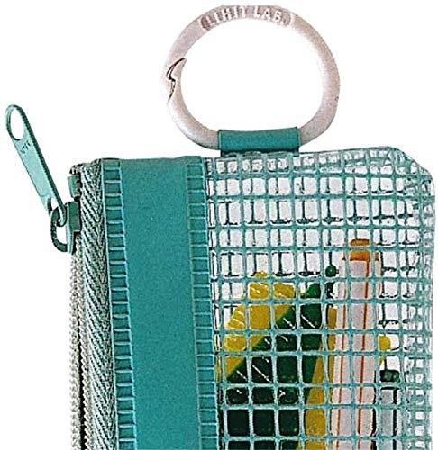 LIHITLAB Travel Case, Mesh, 5.6 x 3.7 inches, Sea-Green (F234-Sea-Green)