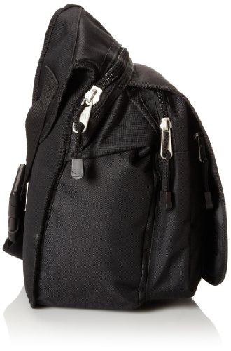 Everest Messenger Bag - Large, Black, One Size,BB005-BK