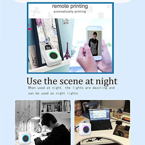 VIADHA Label Maker Thermal Barcode Label Printer, Portable Mini USB Rechargeable Bluetooth Sticker Maker Wireless Labeler Compatible with iOS & Android for Home, Office, Storage, Study