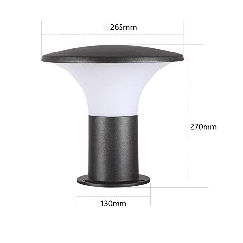 Lights Outdoor Creative Mushroom Outdoor Lawn Column Post Lights Exterior Waterproof Landscape Lighting Streetlights E27 Anti-Rust Aluminum Villa Courtyard Garden Rainproof Lantern Pole Lamp Stadium