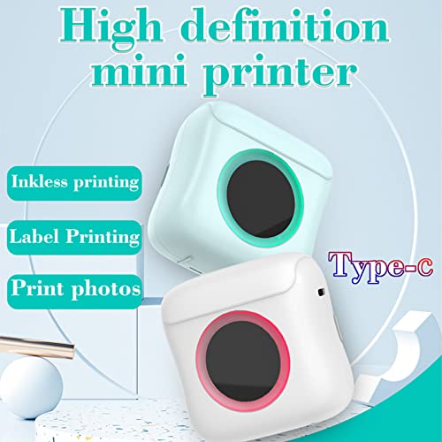 VIADHA Label Maker Thermal Barcode Label Printer, Portable Mini USB Rechargeable Bluetooth Sticker Maker Wireless Labeler Compatible with iOS & Android for Home, Office, Storage, Study