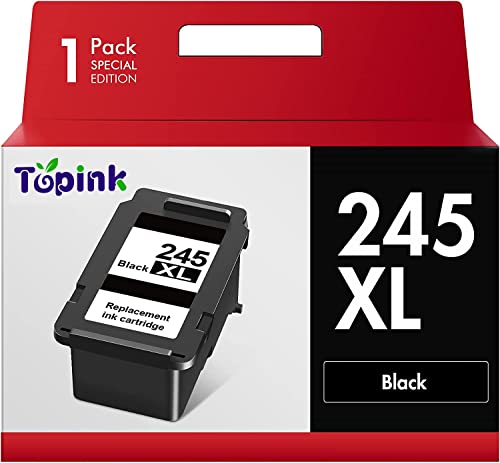 Printer Ink 245 Black XL Ink Cartridge for Canon Pixma PG-245 PG-245XL PG 245 XL PG 243 PG-243 Fine Cartridge Replacement for Cannon MX490 MX492 MG2522 TS3100 TS3122 TS3300 TS3322 TS3320 TR4520
