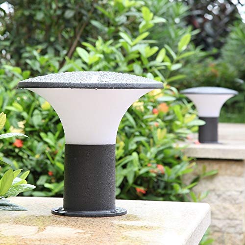 Lights Outdoor Creative Mushroom Outdoor Lawn Column Post Lights Exterior Waterproof Landscape Lighting Streetlights E27 Anti-Rust Aluminum Villa Courtyard Garden Rainproof Lantern Pole Lamp Stadium