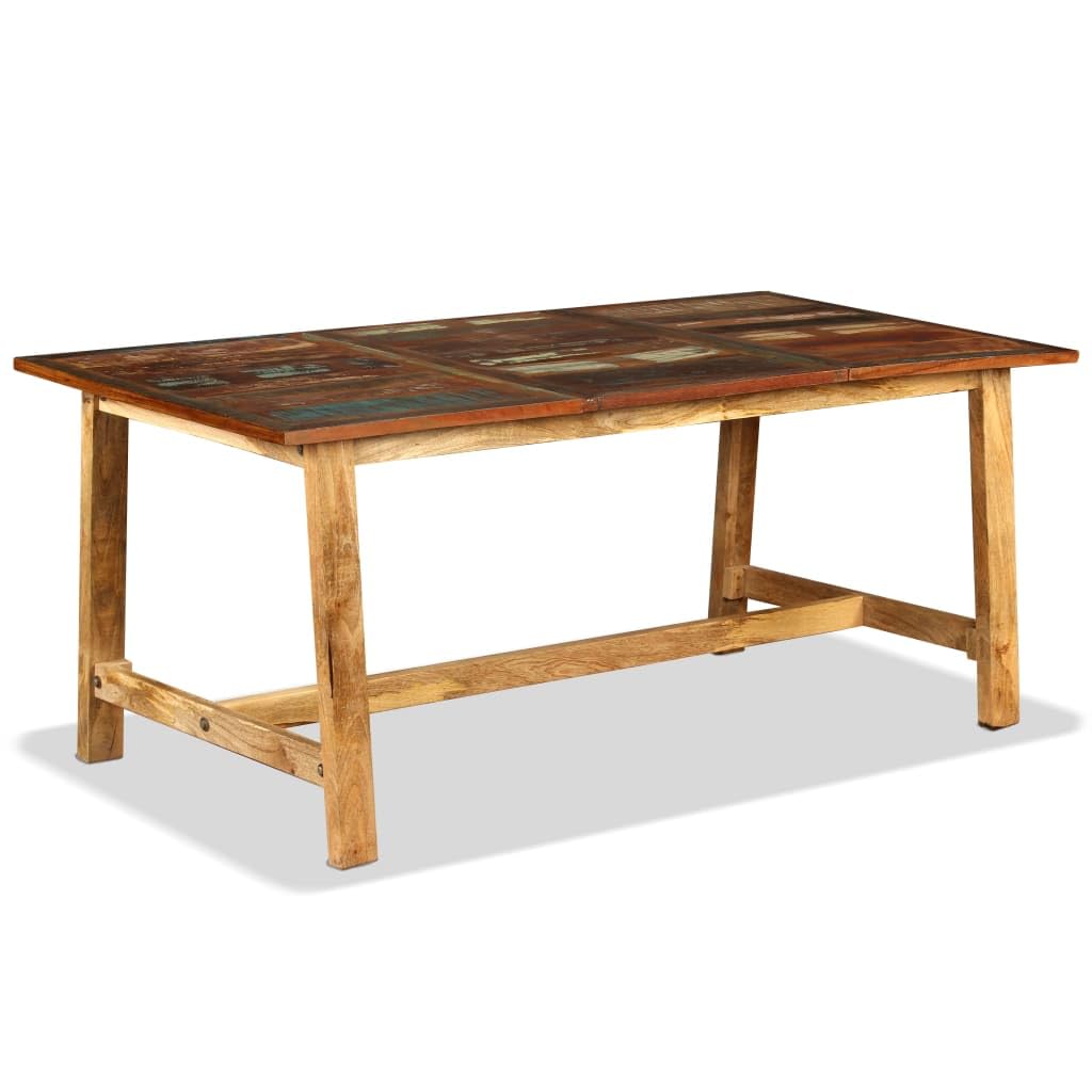 WHOPBXGAD Dining Table,Wooden Dining Table, Industrial Restaurant Counter for Living Room, Dining Room, Bistro Table,Solid Reclaimed Wood 70.9"