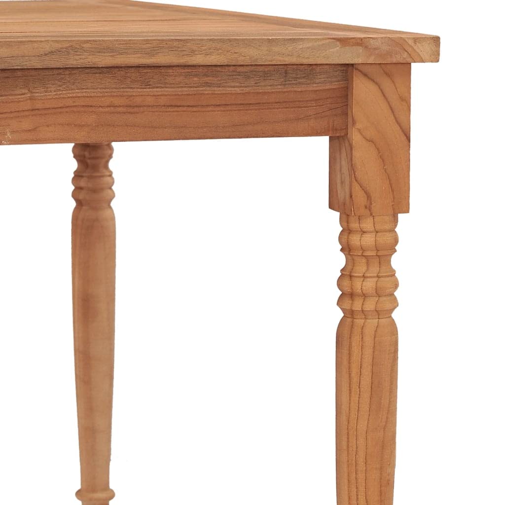 WHOPBXGAD Batavia Table,Restaurant counters, Wooden Dining Tables for Small Spaces, Flats, Bars, Restaurants,59.1"x35.4"x29.5" Solid Teak Wood
