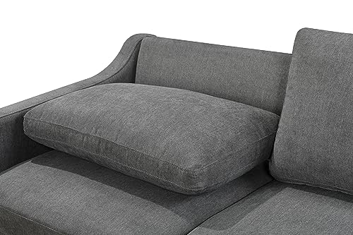 FANYE Dark Gray Queen Size with 2 Pillows, 68.5"