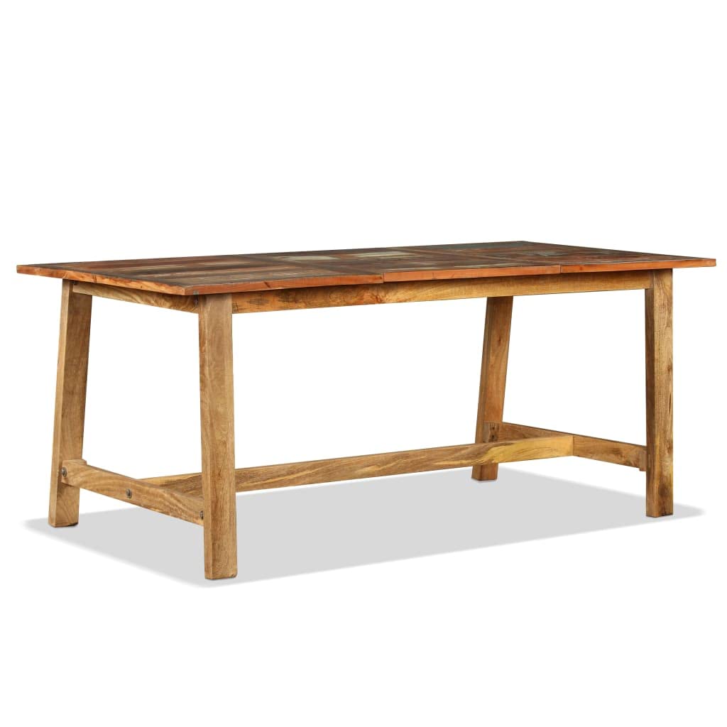 WHOPBXGAD Dining Table,Wooden Dining Table, Industrial Restaurant Counter for Living Room, Dining Room, Bistro Table,Solid Reclaimed Wood 70.9"