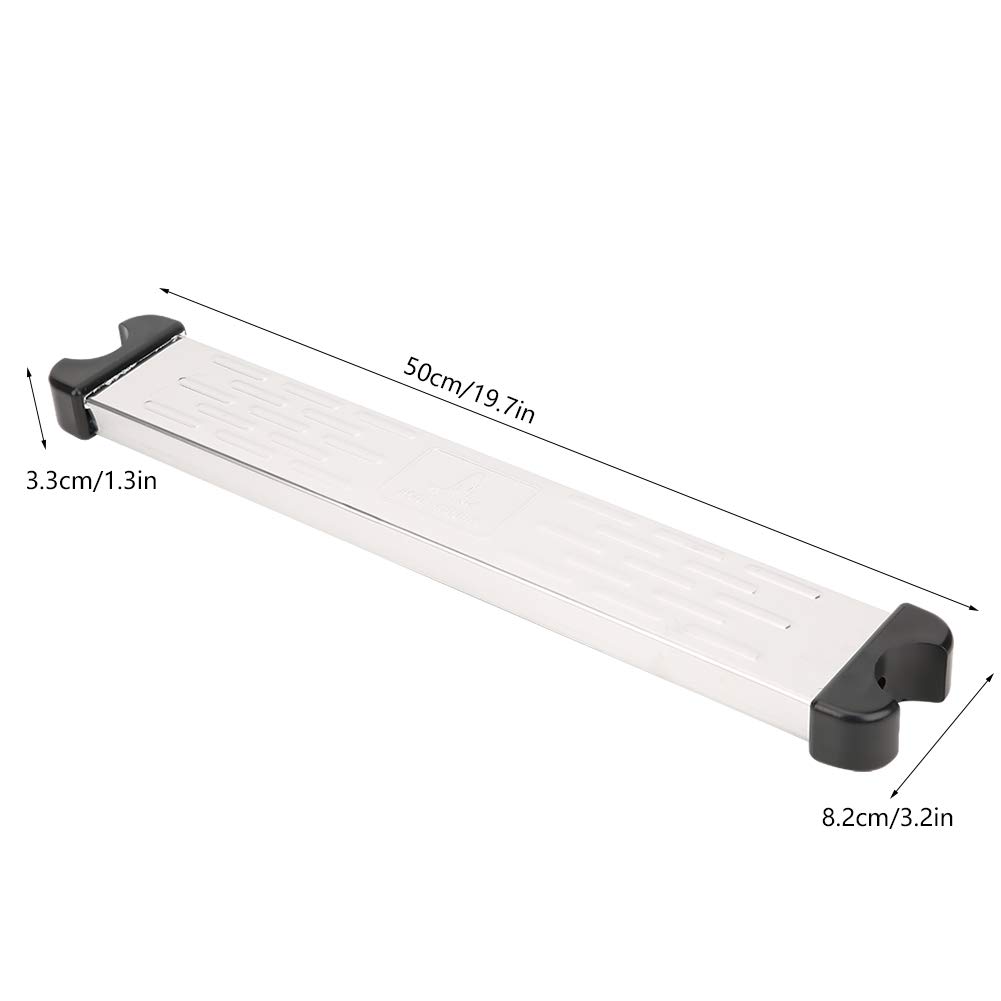 Restokki Swimming Pool Ladder Pedal, Stainless Steel & ABS, Anti-Slip, Silver