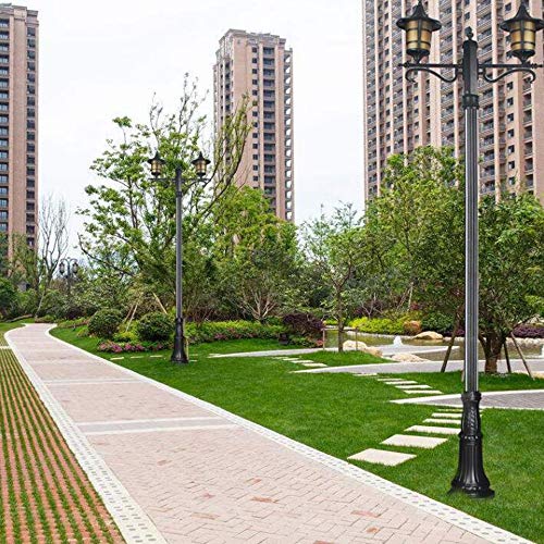 Modern High Pole Street Light European-Style Courtyard Post Light Outdoor Die-cast Light Waterproof Dual-Head Aluminum Pole Light LED Street Lamp Villa Park Solar Landscape Street Lamp