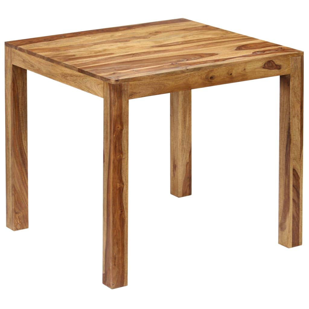 AJSEOYBS Dining Table,Dining Room Table,Spacious Desktop, Kitchen Table, Ideal for Living Room, Dining Room and Restaurant,Dining Table Solid Sheesham Wood 32.2"x31.5"x29.9"