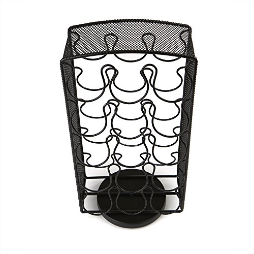 Mind Reader Carousel Coffee Pod Holder, 3.5 x 6.5 x 12, Black