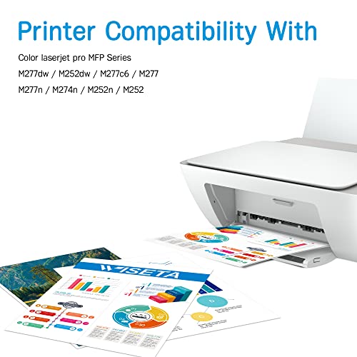201X Toner Cartridge Compatible Replacement for HP 201X 201A CF400X CF401X CF402X CF403X CF400A Toner Compatible with Laserjet Pro MFP M277dw M252dw M277 M277c6 M252 M252n M277n Printer (4-Pack)