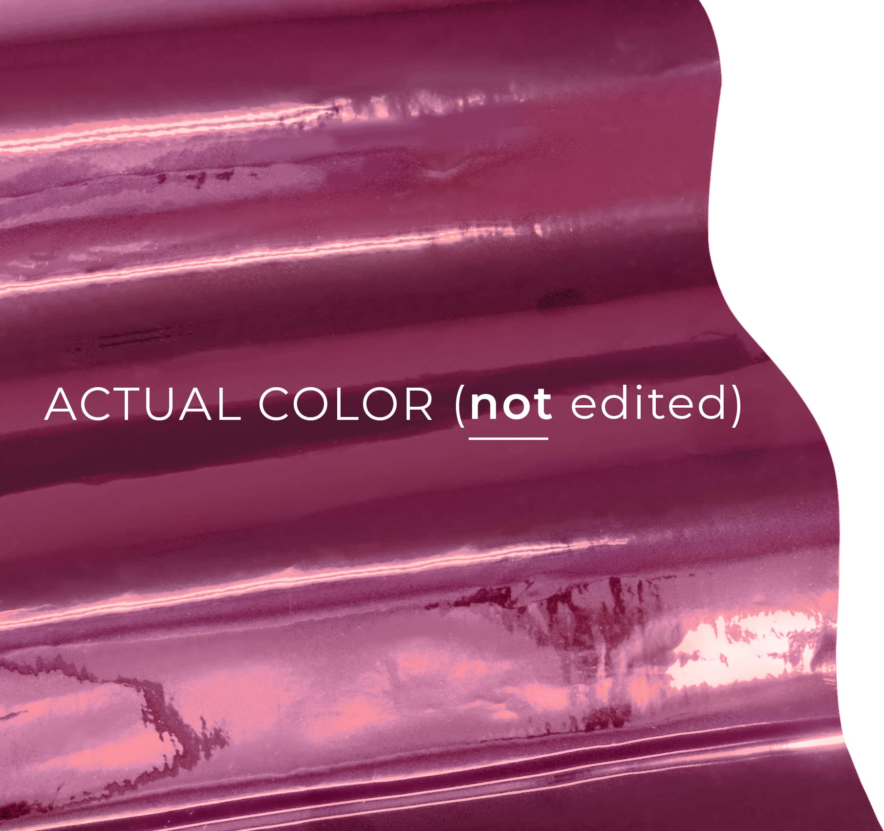 VViViD DECO65 Chrome Gloss Craft Vinyl Bundle 2 Rolls of 7ft x 1ft (Pink & Red) - M0