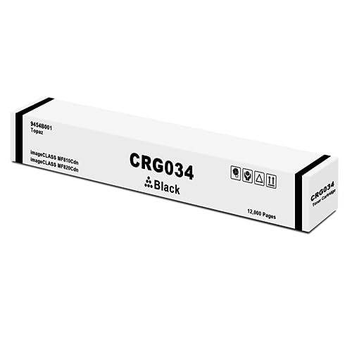 034 Black Toner Cartridege Replacement for CRG 034 9454B001 for Canon imageCLASS MF810Cdn MF820Cdn Printers |1 Pack