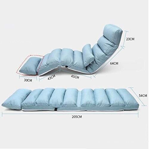 LLLY Folding Lazy Sofa Chair Stylish Sofa Couch Beds Lounge Chair W/Pillow (Color : 4#)