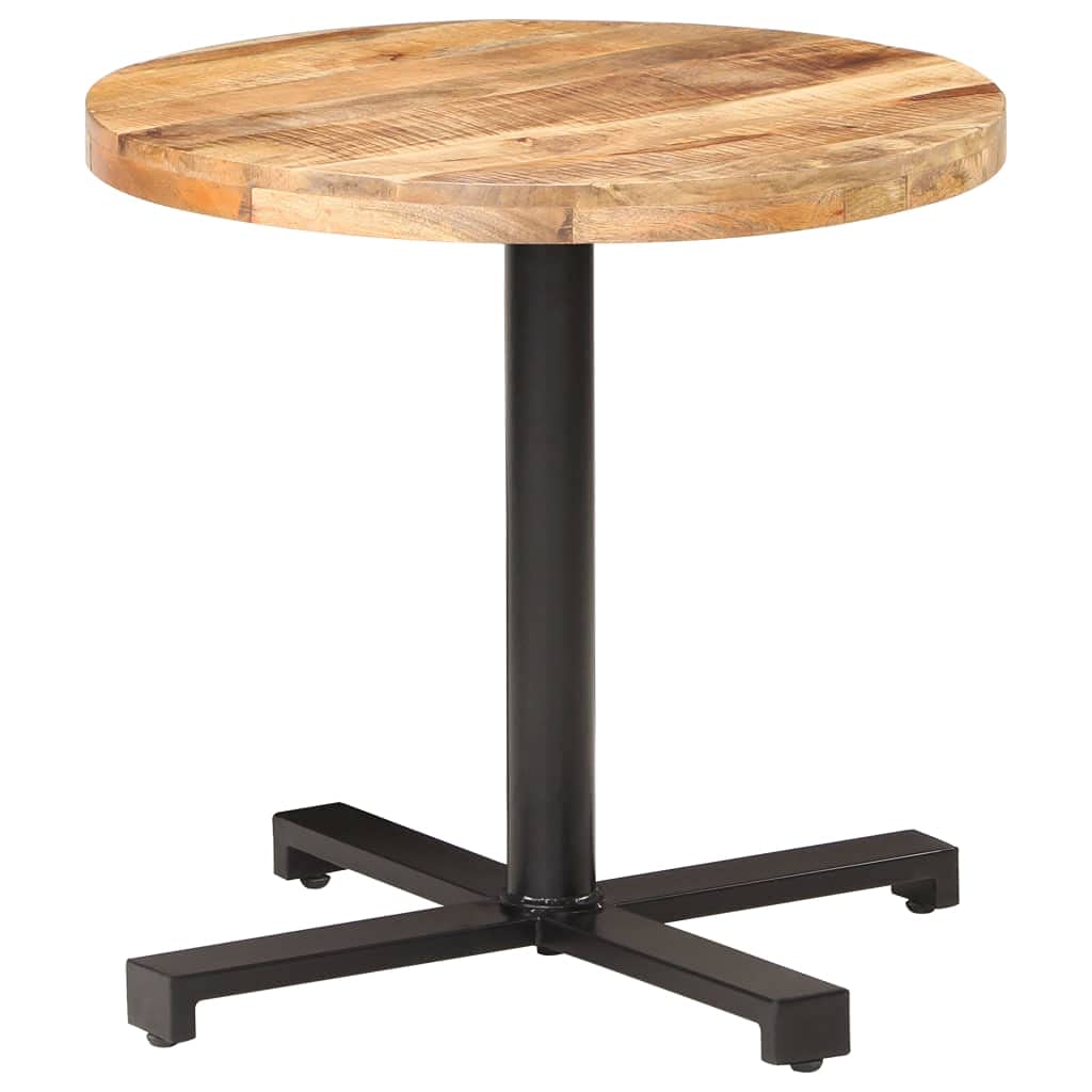YPWRENH Adjustable Swivel Table Bistro Table Round Ø31.5"x29.5" Rough Mango Wood for Dining Room, Kitchen or Living Room
