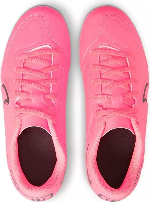 Nike Jr. Tiempo Legend 9 Club MG Little/Big Kids' Multi-Ground Soccer Cleats/Racer Pink/Black, 3.5 Big Kid