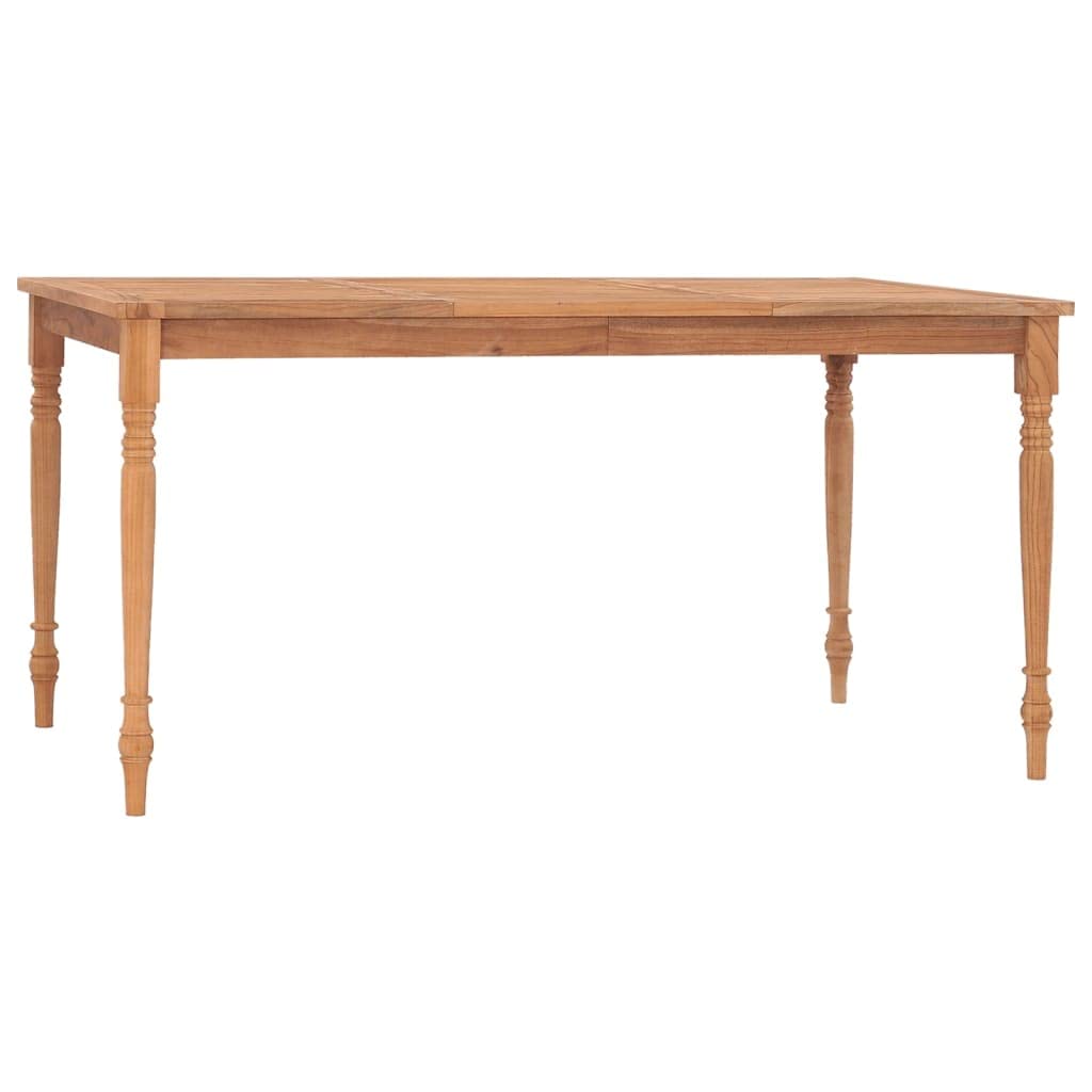 WHOPBXGAD Batavia Table,Restaurant counters, Wooden Dining Tables for Small Spaces, Flats, Bars, Restaurants,59.1"x35.4"x29.5" Solid Teak Wood