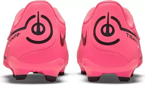 Nike Jr. Tiempo Legend 9 Club MG Little/Big Kids' Multi-Ground Soccer Cleats/Racer Pink/Black, 3.5 Big Kid
