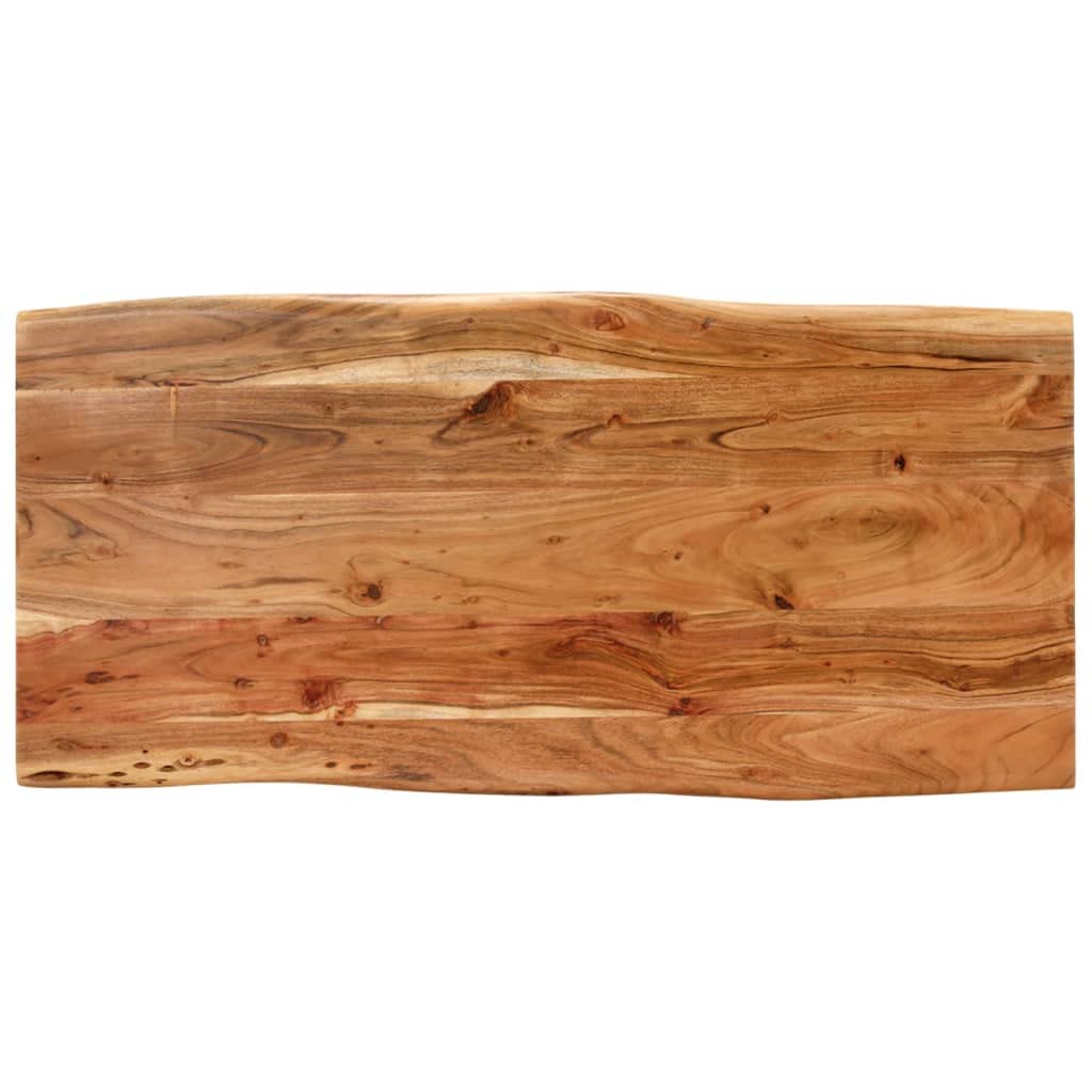 WHOPBXGAD Dining Table,Kitchen Tables, Wooden Dining Tables for Living Room, Dining Room, Bistro Tables,43.3"x19.7"x29.9" Solid Wood Acacia