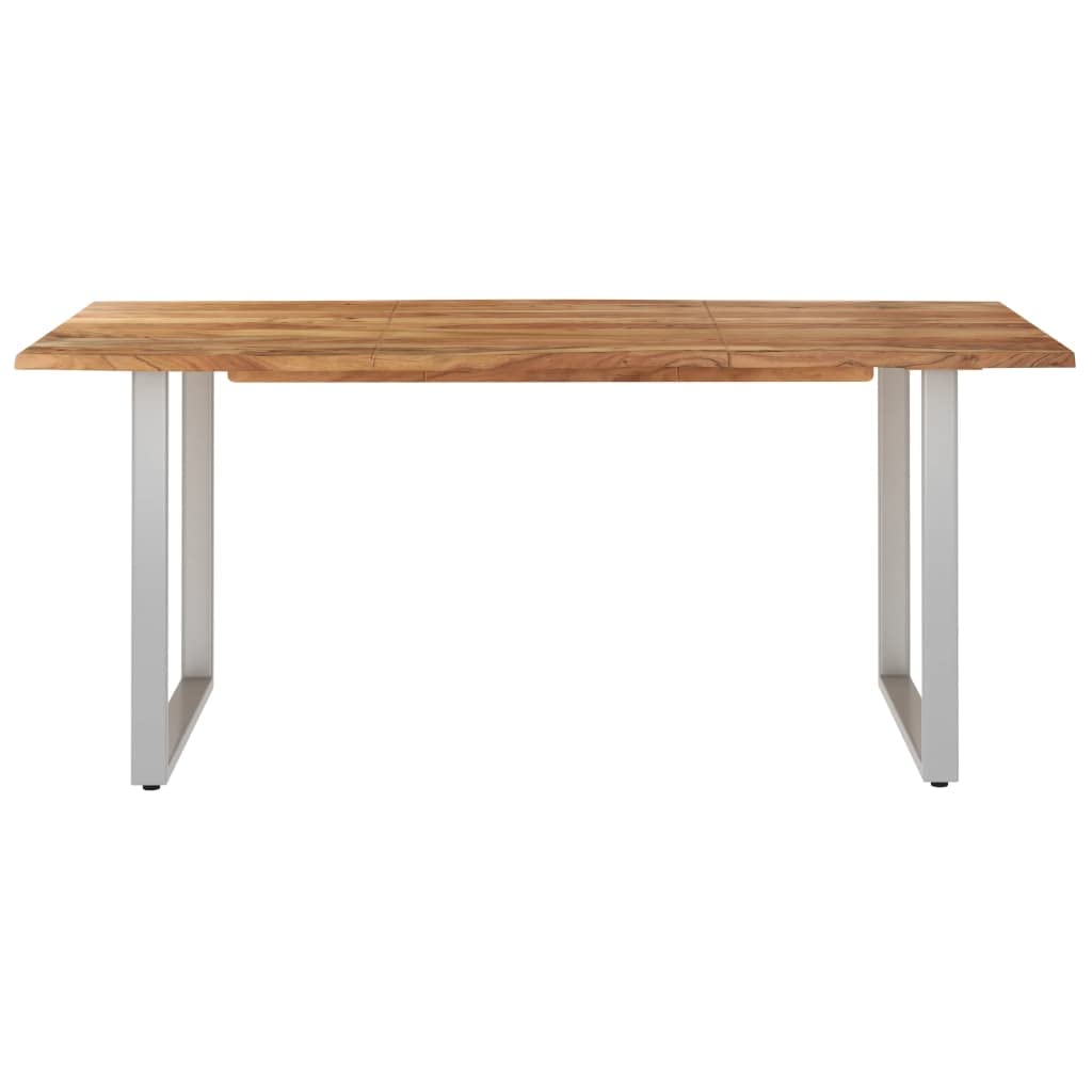 WHOPBXGAD Dining Table,Kitchen Tables, Wooden Dining Tables for Living Room, Dining Room, Bistro Tables,70.9"x35.4"x29.9" Solid Acacia Wood