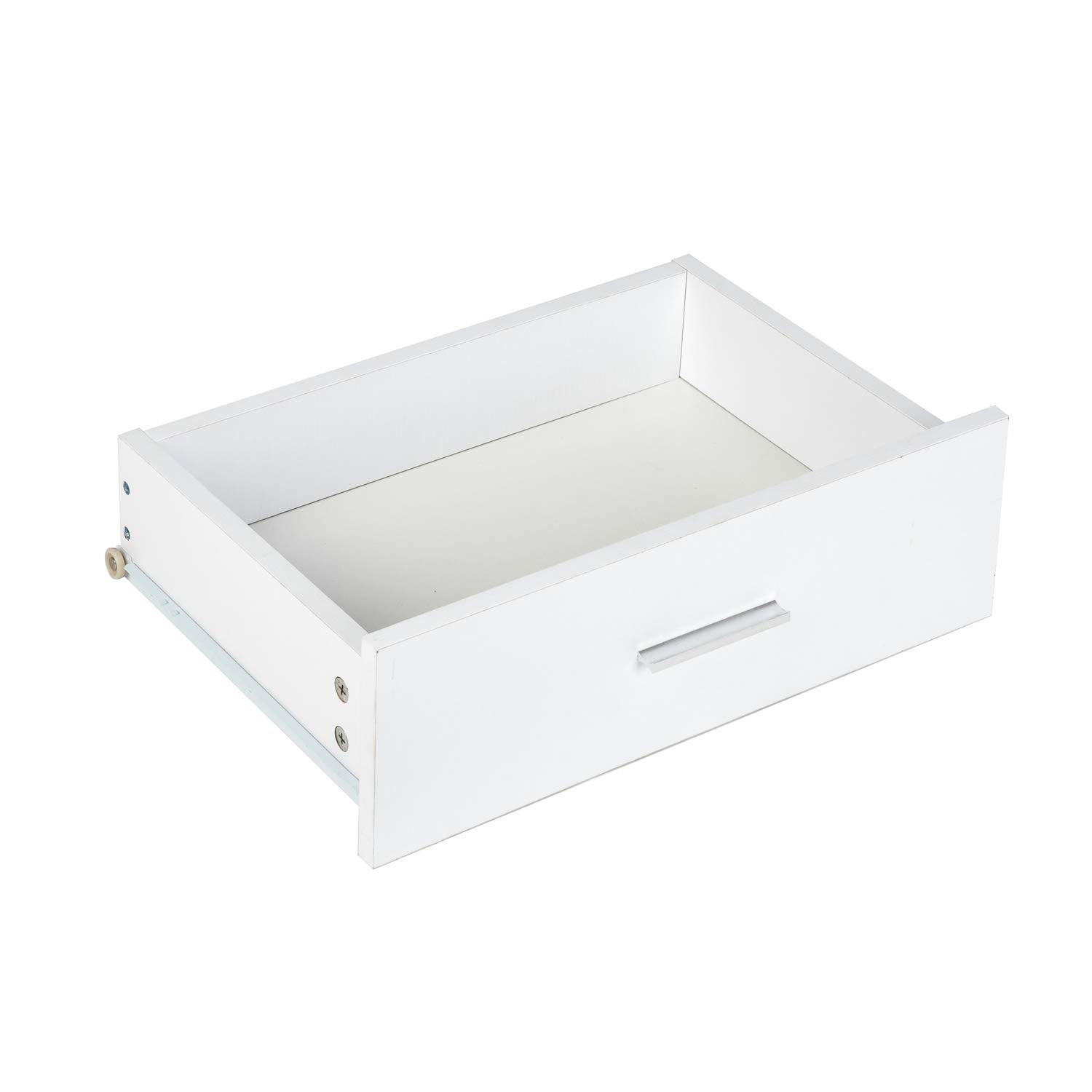 Nightstand Set of 1 with Drawer Modern Square End Side Table for Storage Open Shelf in Bedroom, Living Room, Small Space, Stable Metal Frame, White Compact and Sturdy Storage Solution