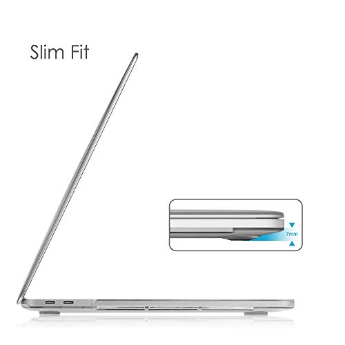 Fintie Case for MacBook Pro 13 Inch A2338(M2 M1) A2251 A2289 A2159 A1989 A1706 A1708 - Snap On Hard Shell Case Cover for MacBook Pro 13 2016-2022 Release with/Without Touch Bar, Crystal Clear