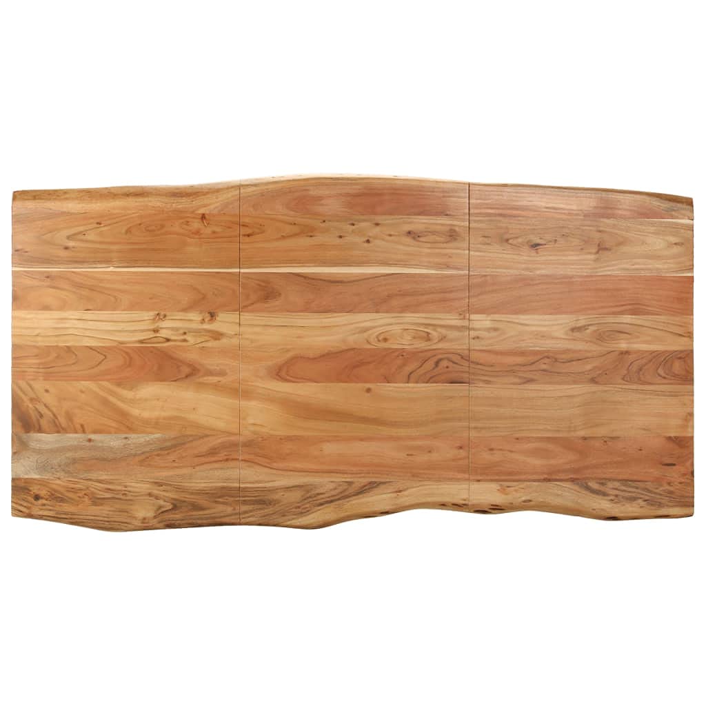 WHOPBXGAD Dining Table,Kitchen Tables, Wooden Dining Tables for Living Room, Dining Room, Bistro Tables,70.9"x35.4"x29.9" Solid Acacia Wood