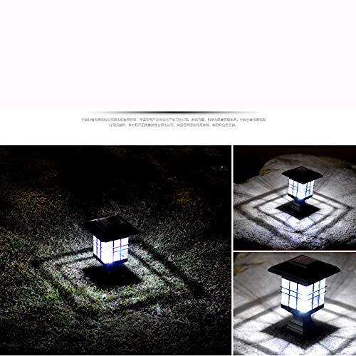YUTR Waterproof Newest Outdoor Powered LED Garden Yard Bollard Pillar Light Post Lamp