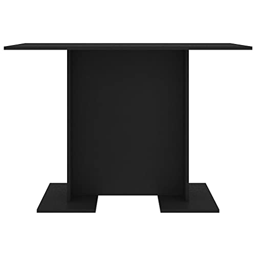 Modern Dining Table,Kitchen Table,Dinner Table Dining Room Home Furniture,Dining Table Black 43.3"x23.6"x29.5" Engineered Wood