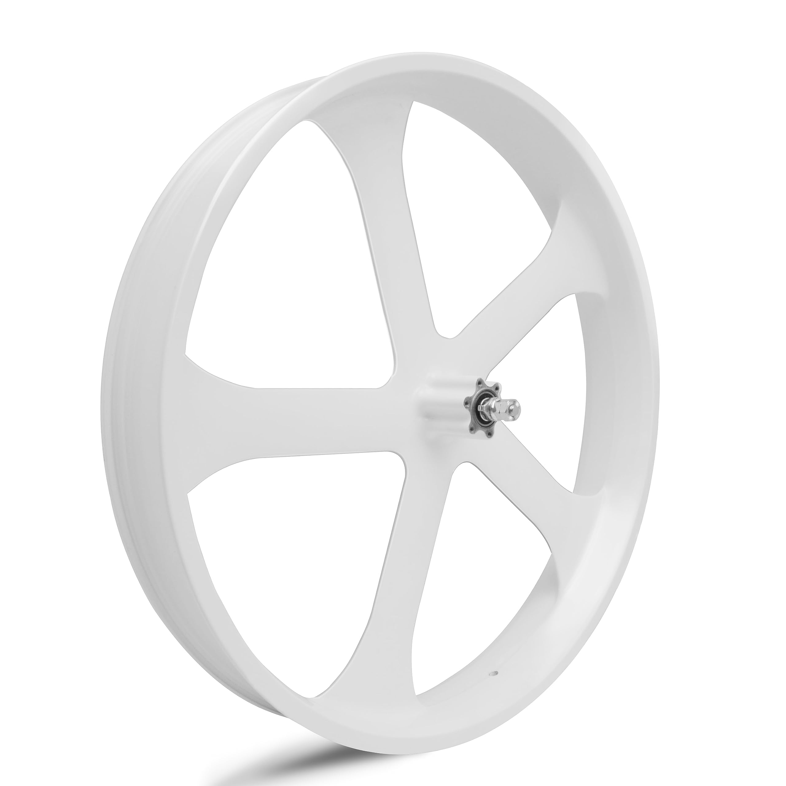 Tracer 26" x 3.0 Integrated Molding Wheel Electric Bike Conversion Set,48V 800W E-Bike Powerful Hub Motor Kit with Intelligent Controller, Thumb Control, Cable, Center Display, Rear Lights (White)