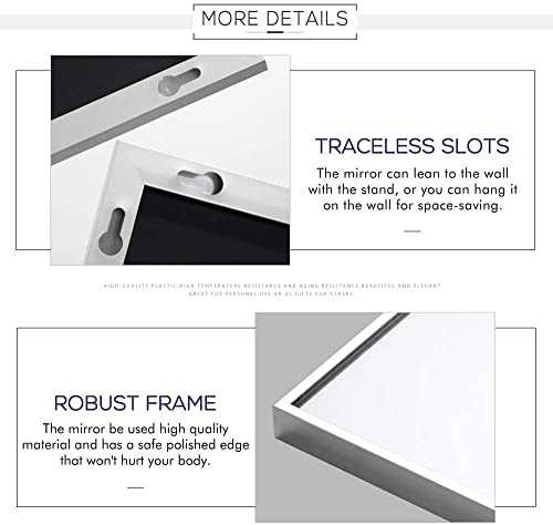 OBIOZZ Bedroom Floor Standing Mirror Full Length Mirror Floor Mirror with Standing Holder Bedroom/Locker Room, Beautiful Living Room Decorations