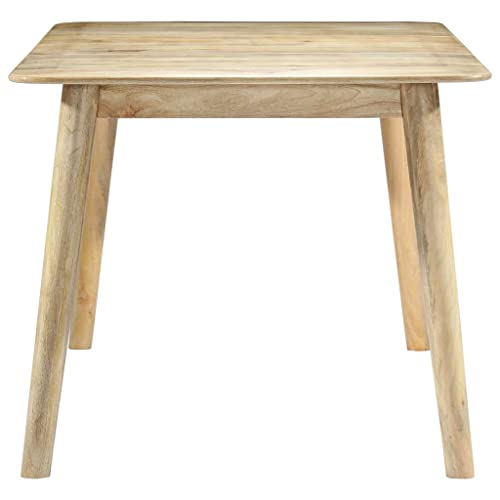ULUYYUC Dining Table 70.9"x35.4"x29.9" Solid Mango Wood,Multifunctional Party Table Kitchen Tables Living Room Furniture Outdoor Table for Living Room, Kitchen, Backyard, Wedding