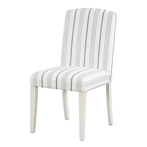 HAUSHECK Round 4 Wooden Table w/Solid Wood Tapered Legs, Upholstered High Backrest Chair, Soft Padded Cushion, Modern Home Furniture, 5-Pieces Kitchen & Dining Room Sets, White
