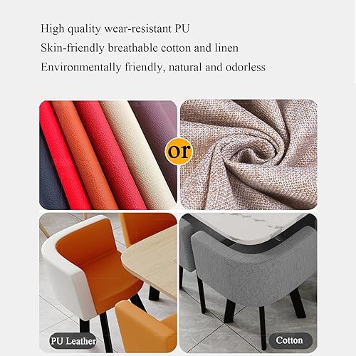 Dining table set,Table Sets for 6,7 Piece Kitchen Table and Chairs Set for 6 Person,dining room table,Suitable for living room,restaurant,cafe,leisure reception desk and chair combination ( Color : Ro