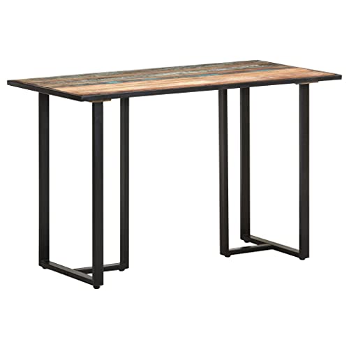 AJSEOYBS Large Dining Table,Industrial Rustic Kitchen Dining Room Table, Dinner Table for Kitchen, Living Room,Dining Table 47.2" Solid Reclaimed Wood
