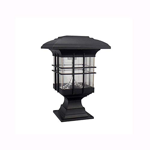 YUTR Waterproof Newest Outdoor Powered LED Garden Yard Bollard Pillar Light Post Lamp